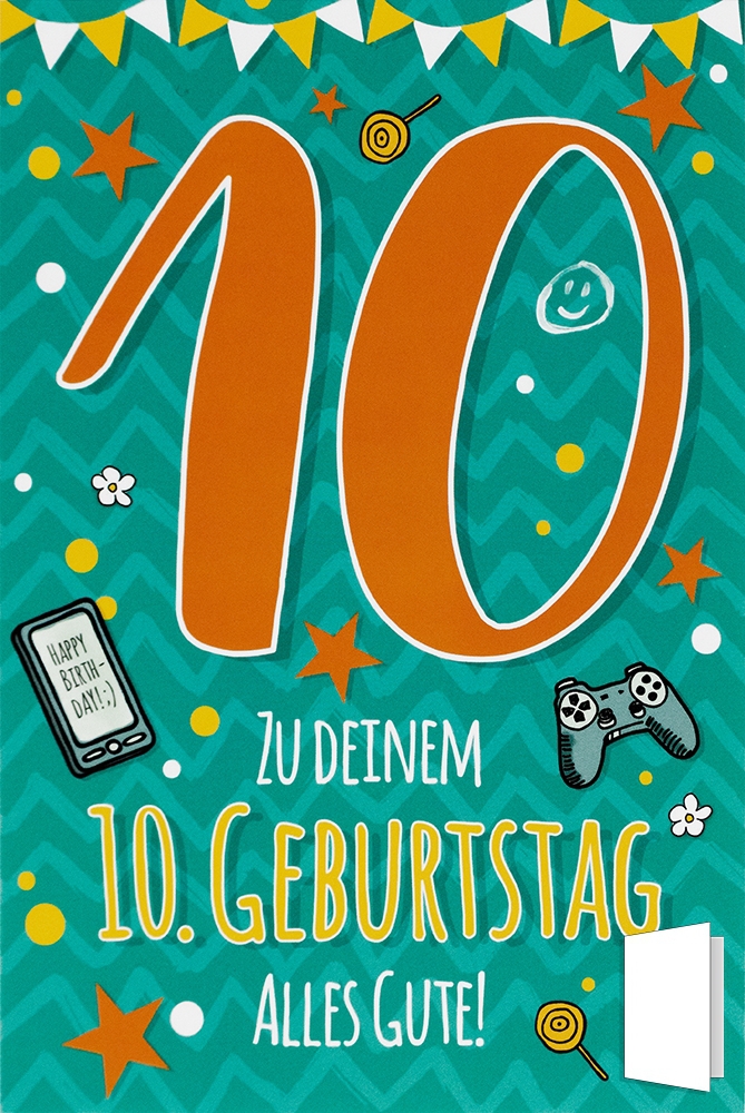 Grusskarte zum 10. Geburtstag versenden | Ballongruesse.de